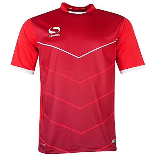 Sondico Unisex Kids Precision Pre Match Tee Shorts 7 Years Red ...