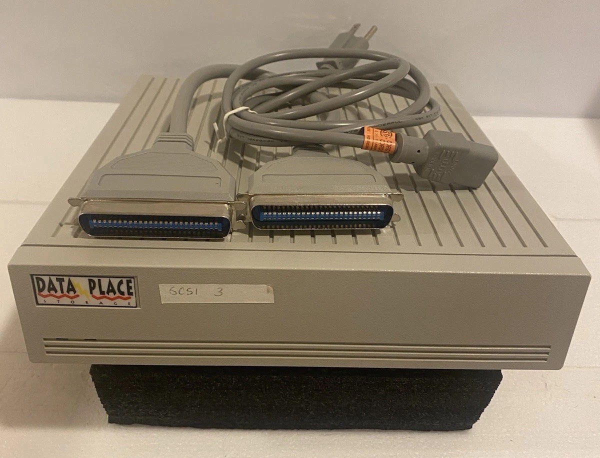 DP Dell External Hard Drive. Vintage 1980s W/ Connect Cables. Excellent ...