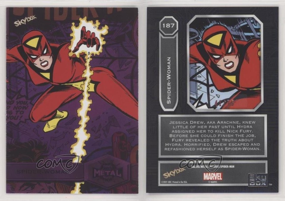 2022 Marvel Metal Universe Spider-Man Pink Light FX 41/75 Spider-Woman ...