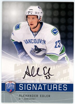 2008-09 Be A Player Signatures Alexander Edler #S-AE | eBay