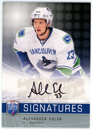 2008-09 Be A Player Signatures Alexander Edler #S-AE | eBay