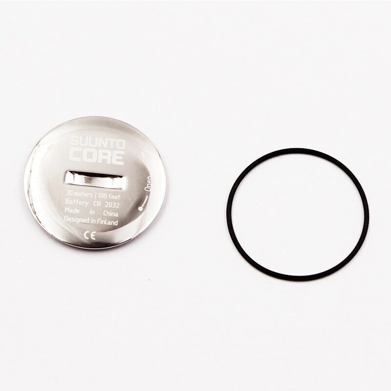 Stainless For Suunto Core Watch Steel Bottom Battery Cover + Rubber ...