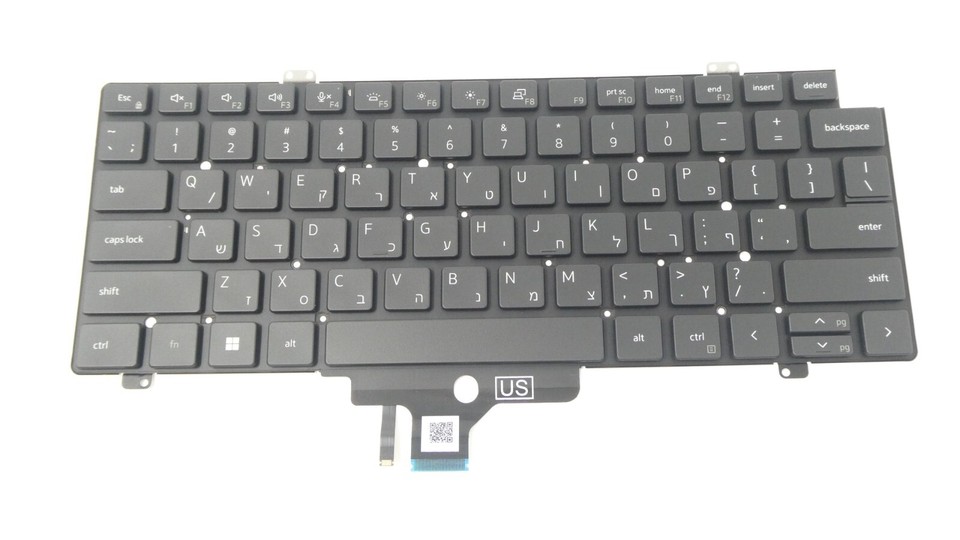 Latitude 5420 5430 5440 7420 7430 7520 Keyboard - Backlit - Hebrew ...