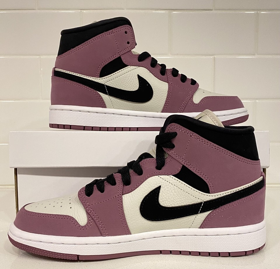 Nike Air Jordan 1 Mid SE Berry Pink Mulberry DC7267-500 Womens Size 6.5 ...