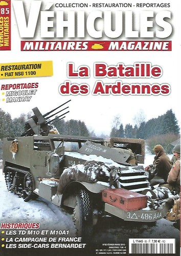 MILITARY VEHICLES N°85 FIAT NSU 1100 / TD M10 AND M10A1 / BERNARDET ...