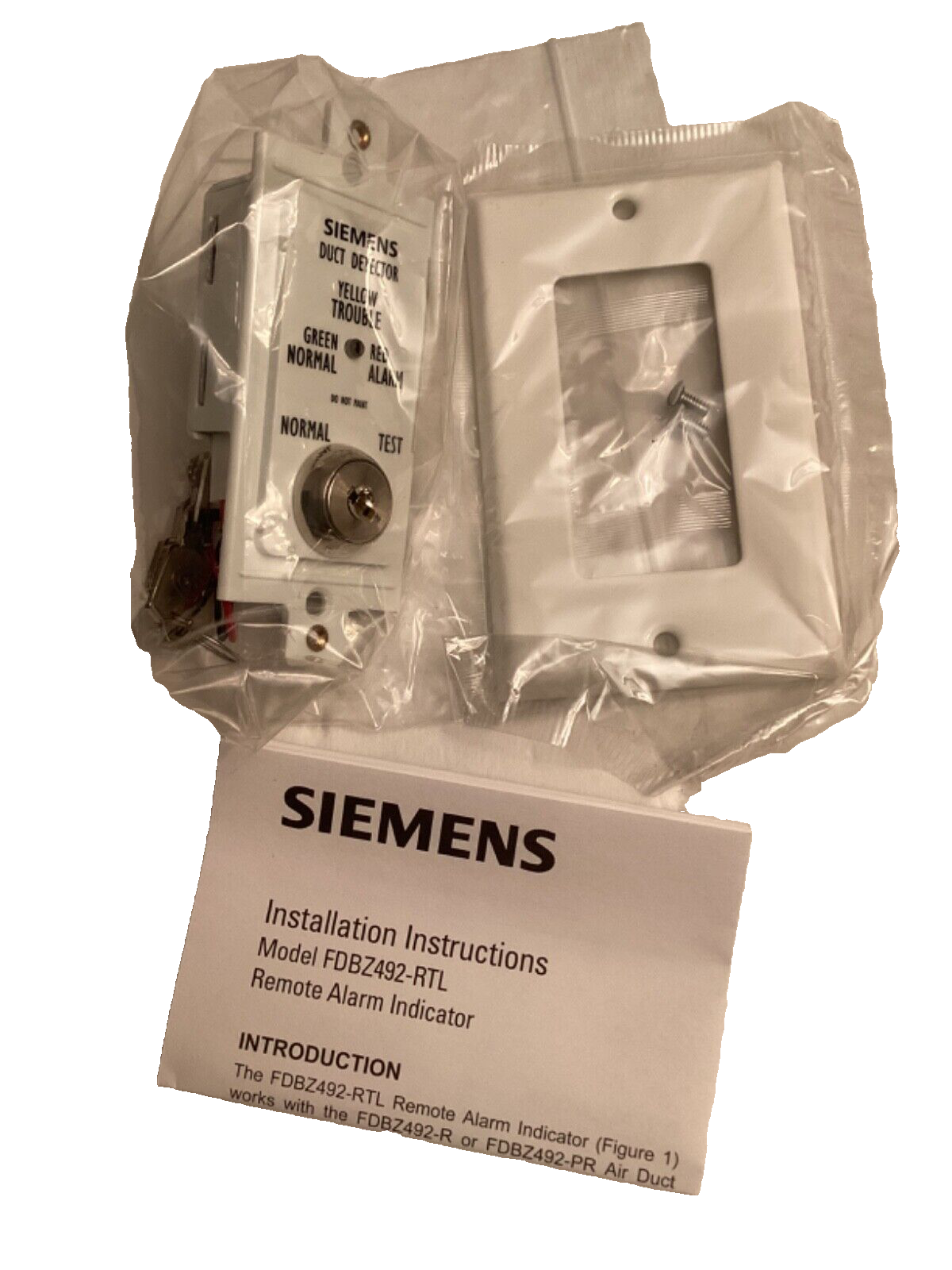 Siemens S54319-S27-A1 FDBZ-RTL Fire Alarm Remote Test Switch NEW | eBay