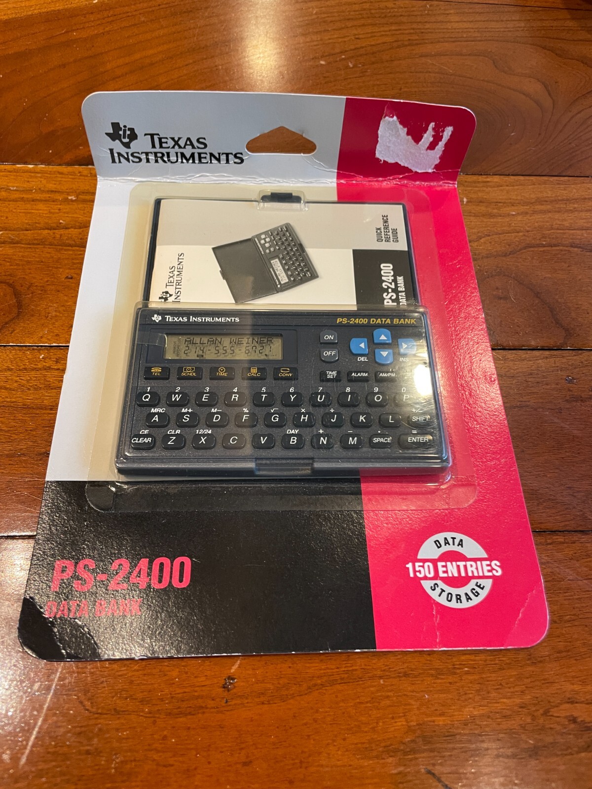 Texas Instruments PS-2400 Calculator Data Bank - Password Locking ...