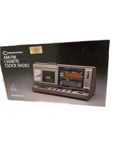 centurion am/fm cassette clock radio E 591 | eBay