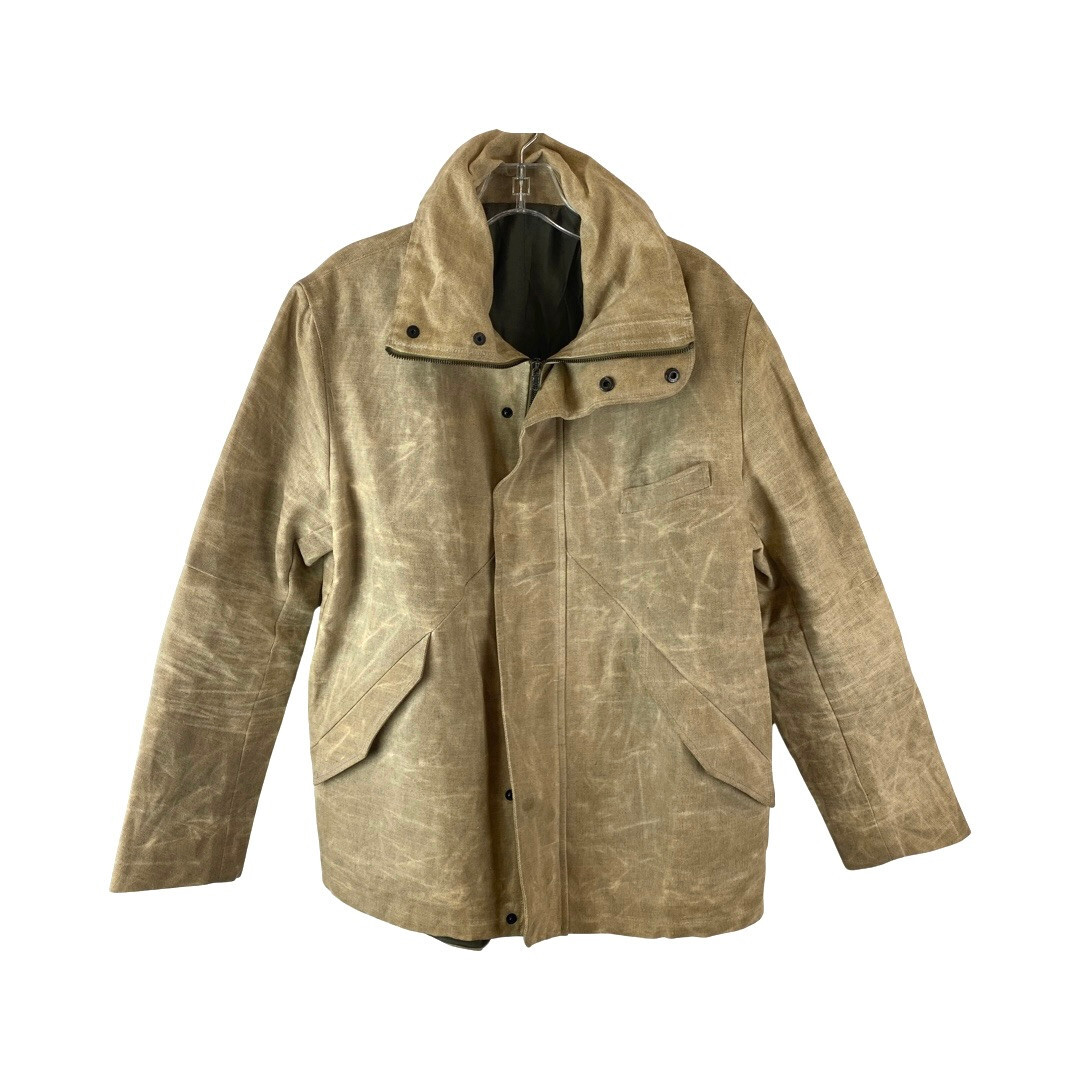 Duckie Brown Waxed Canvas Jacket - Beige , Medium - Gem