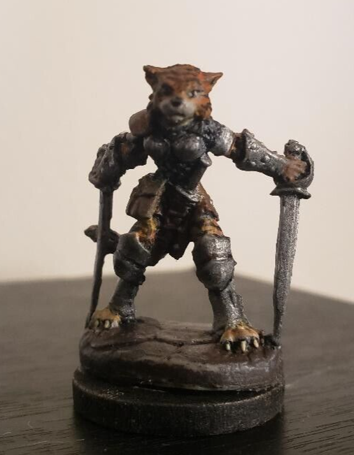 Dungeons & Dragons D&D TTRPG Tabaxi Catfolk pro painted miniature tiger ...