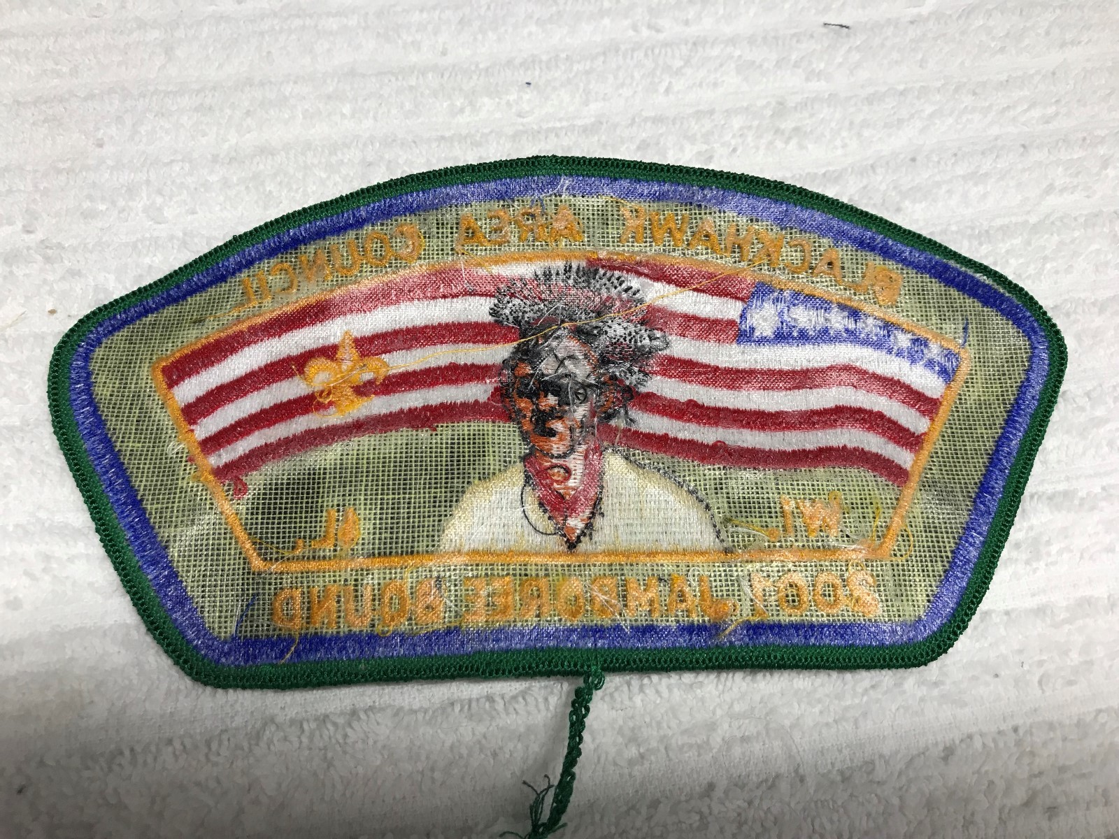 BLACKHAWK AREA COUNCIL 2001 JAMBOREE BOUND JSP GREEN BORDER JACKET ...