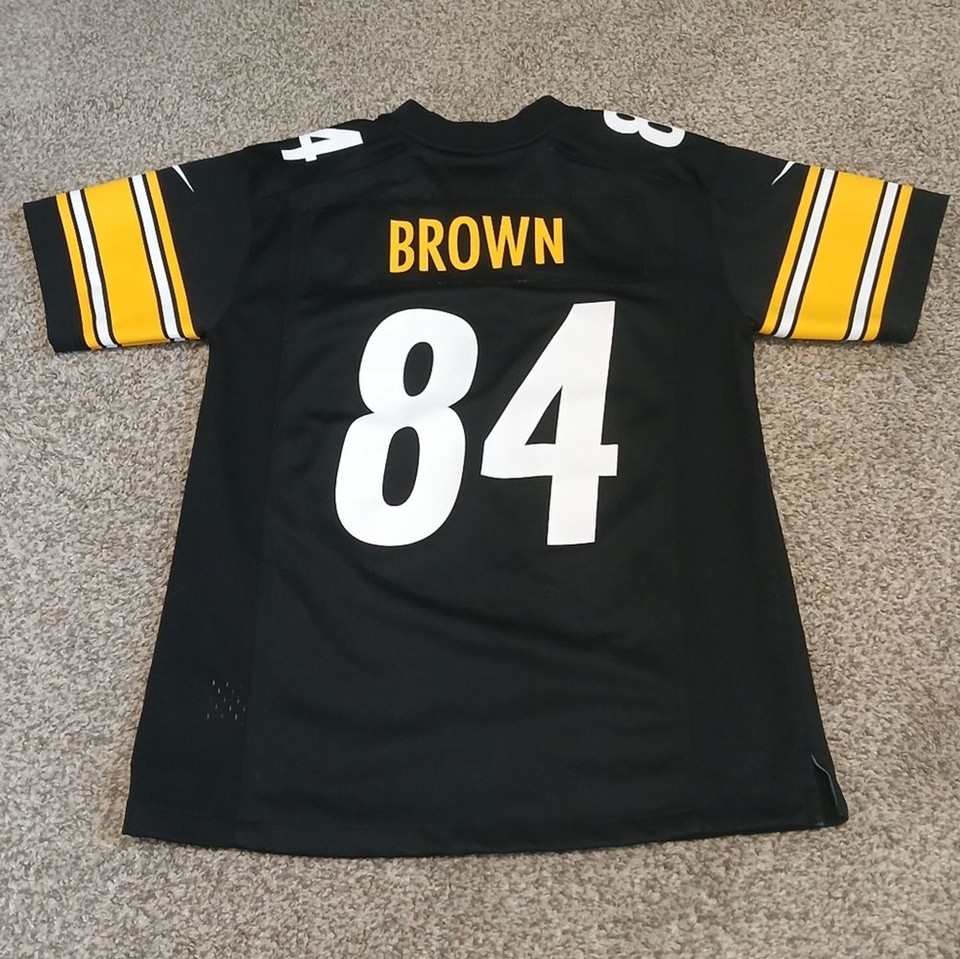 Nike On Field Pittsburgh Steelers Antonio Brown #84 NFL Jersey Boys ...