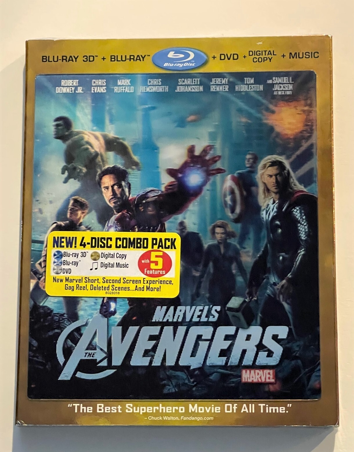 The Avengers (Blu-ray/DVD, 2012, 4-Disc Set, Includes Digital Copy 3D ...