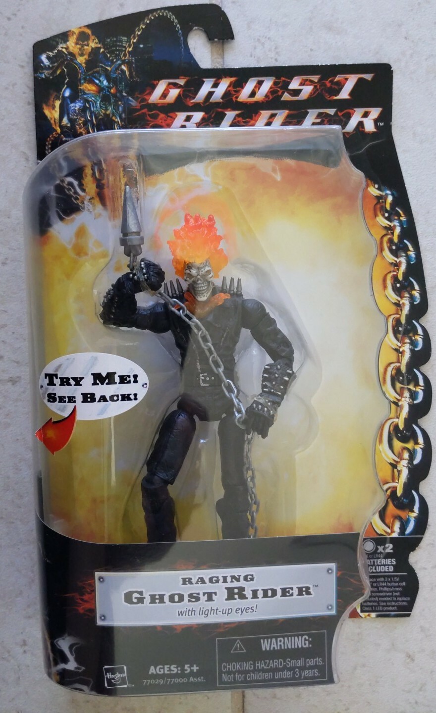 NEW RAGING GHOST RIDER ACTION FIGURE 2007 MARVEL COMICS HASBRO MOVIE ...