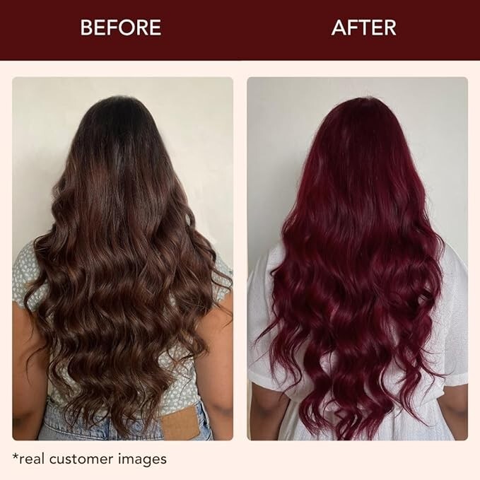 Cherry Coke Red Hair Paradyes No Bleach Glossy Hair Tint, For Natural