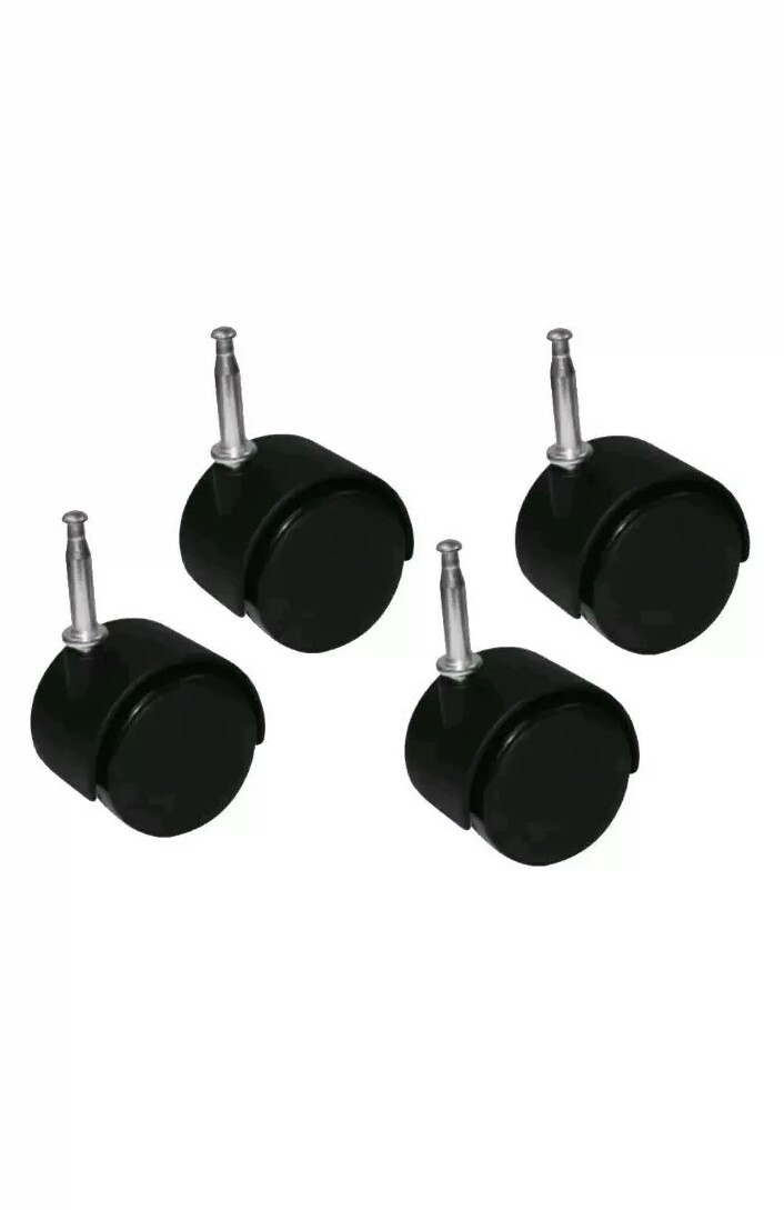 4xTwin wheels Castor Without Inserts-For Divan Bed Sofa Settee Chair ...