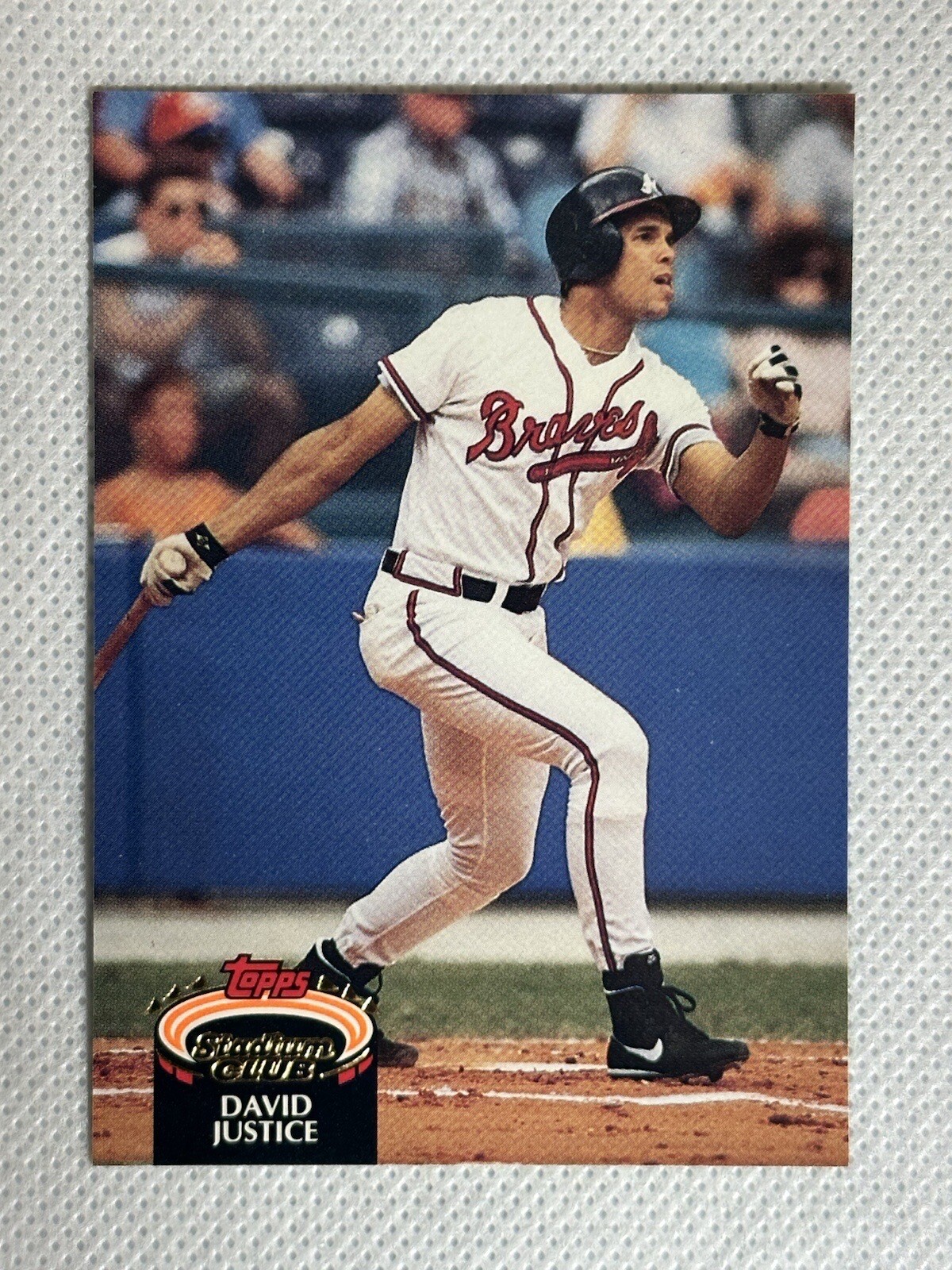 1992 Topps Stadium Club David Dave Justice #182 Baseball Card Atlanta ...