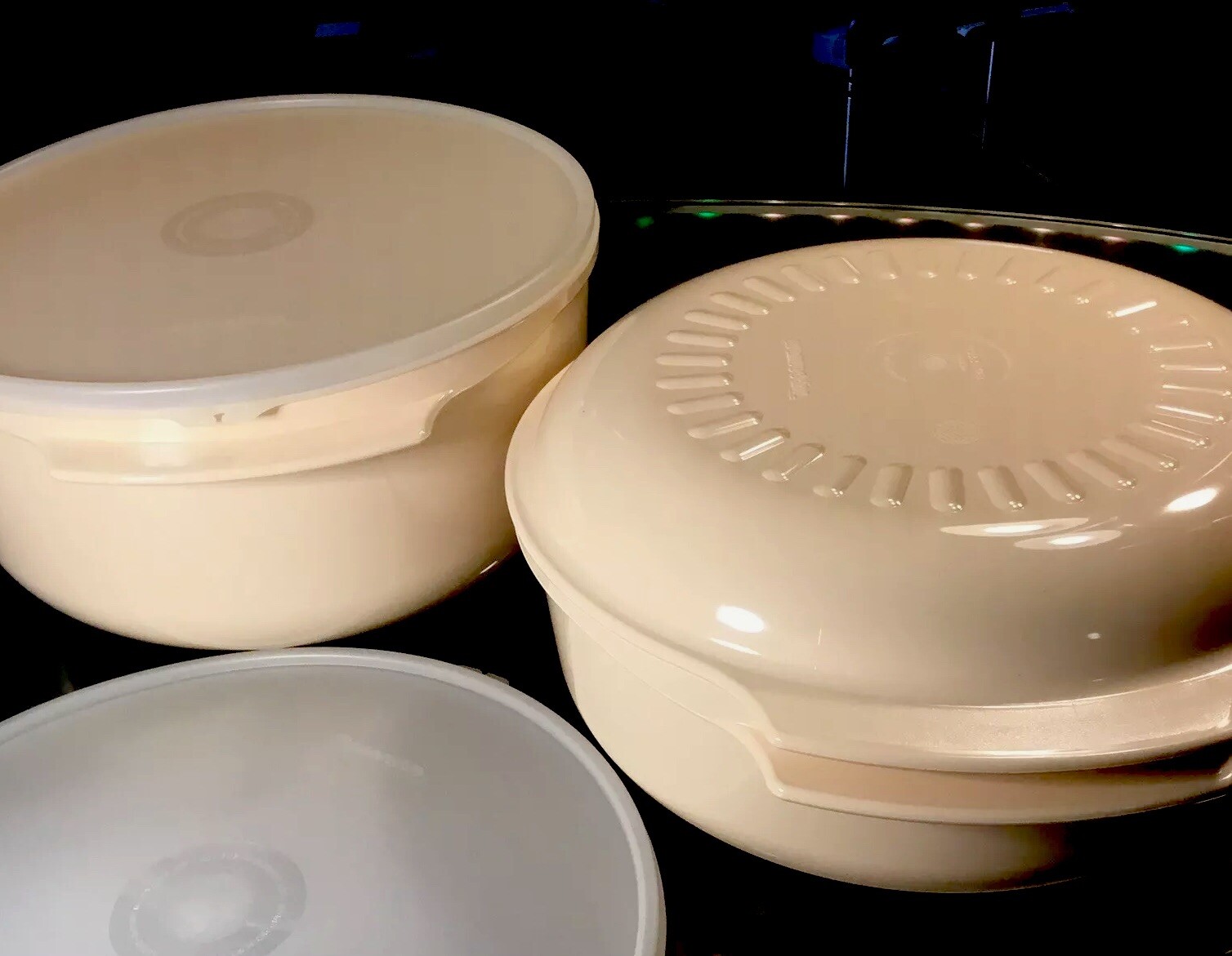 5 PC NEW USA VINTAGE Tupperware (Tupperwave) Stack Cooker for Microwave ...