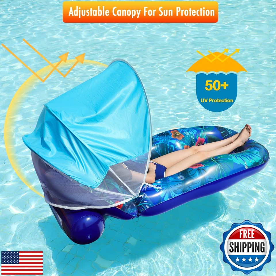 FindUWill Pool Floats with Canopy Adults - Extra Large Pool Float ...