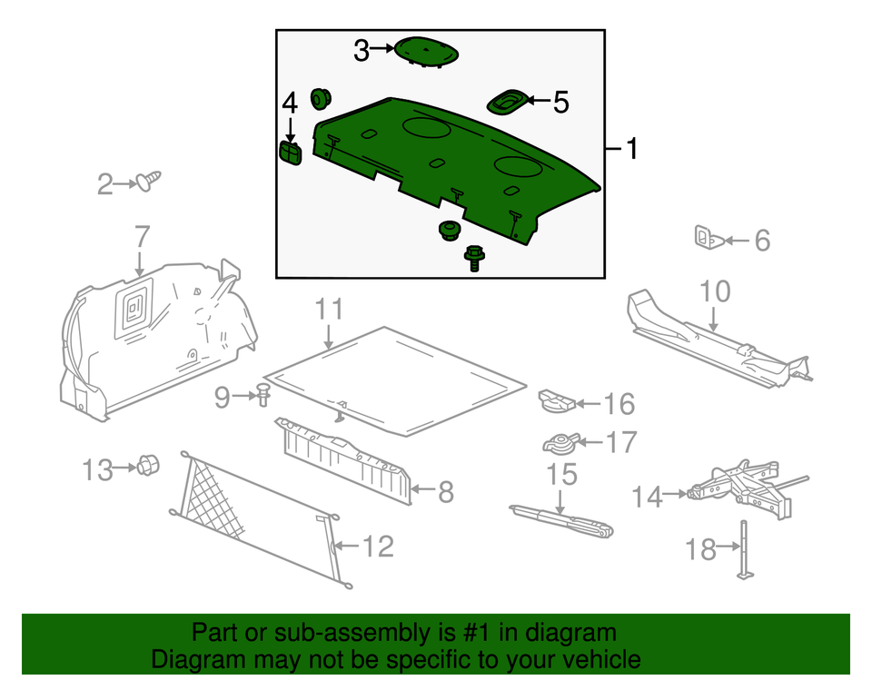 Genuine GM Package Tray 25866310 | eBay