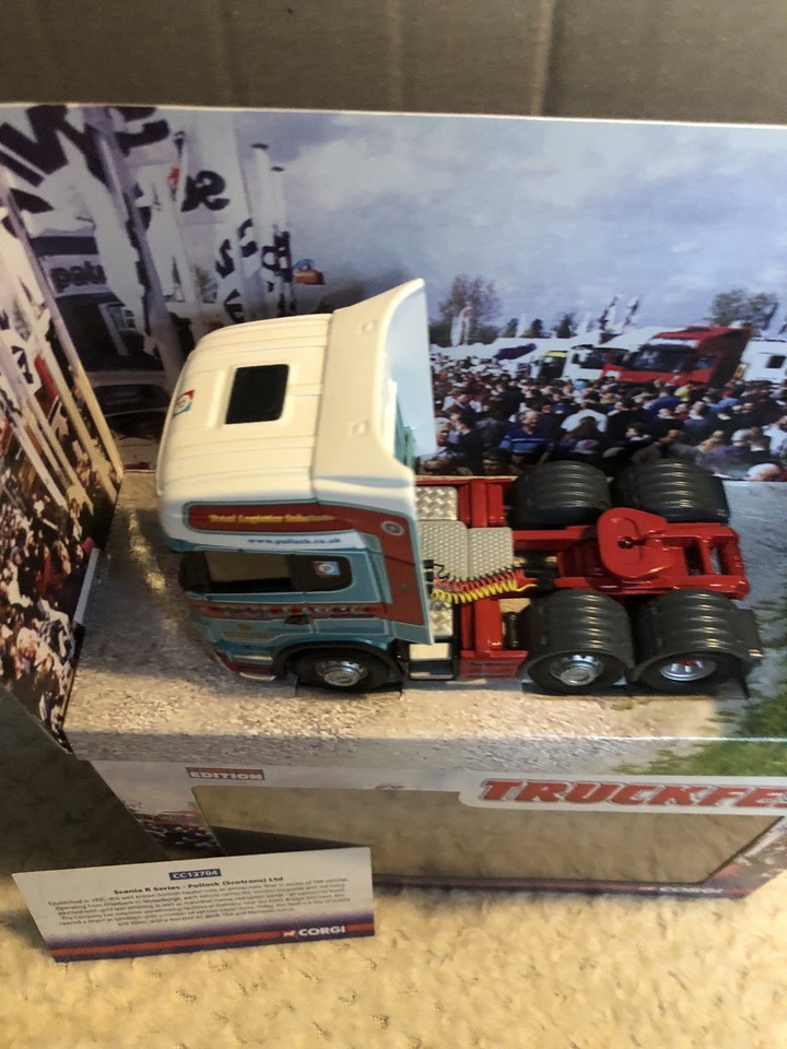 Corgi model truck 1:50 scale - BOXED TRUCKFEST POLLOCK SCOTRANS SCANIA ...