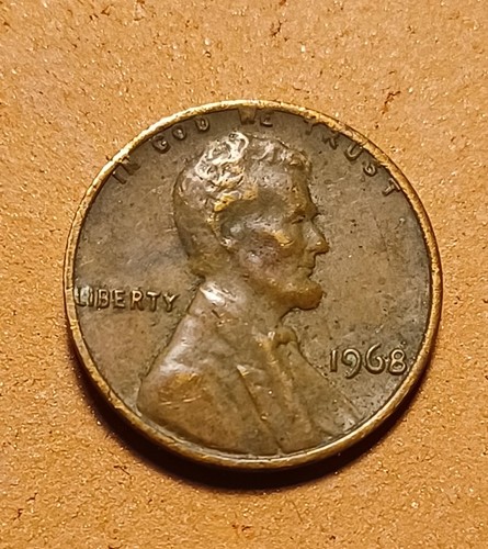 1968 Lincoln Memorial Penny Error With Various Letters Merged Onto Rim ...