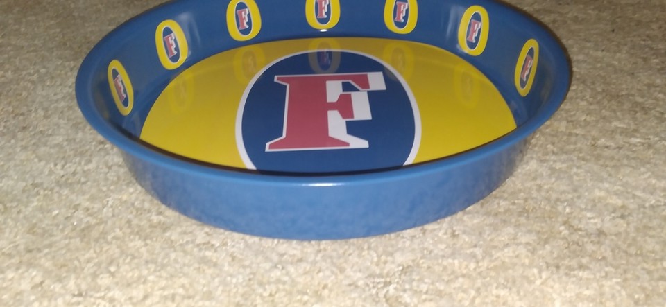 2 HTF FOSTER'S LAGER LOGO METAL BEER TRAY EXCELLENT CONDITION ...