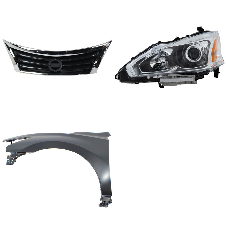 Front Grille Assemblies Kit Front For 2013-2015 Nissan Altima | eBay