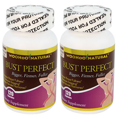 2 x WOHO Natural Bust Perfect 120 Capsules Fresh Made In USA Free ...