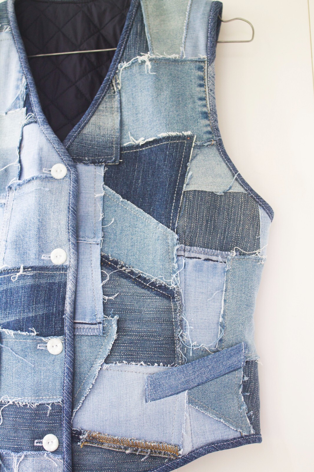 Women’s Blue Denim Button Waistcoat Corset Crop Top Vest insulated ...