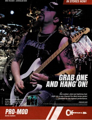 MIKE ORLANDO of ADRENALINE MOB - CHARVEL GUITARS - 2014 Print ...