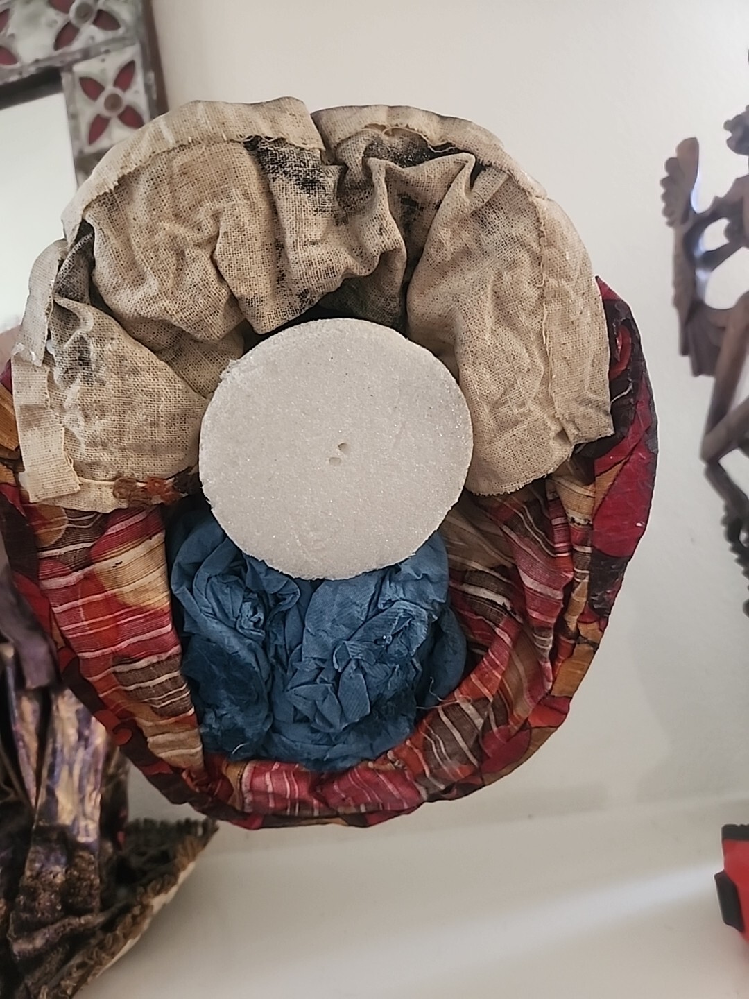 Large vintage Fabric Paper Mache Christmas Nativity Three Wise Men 3 ...