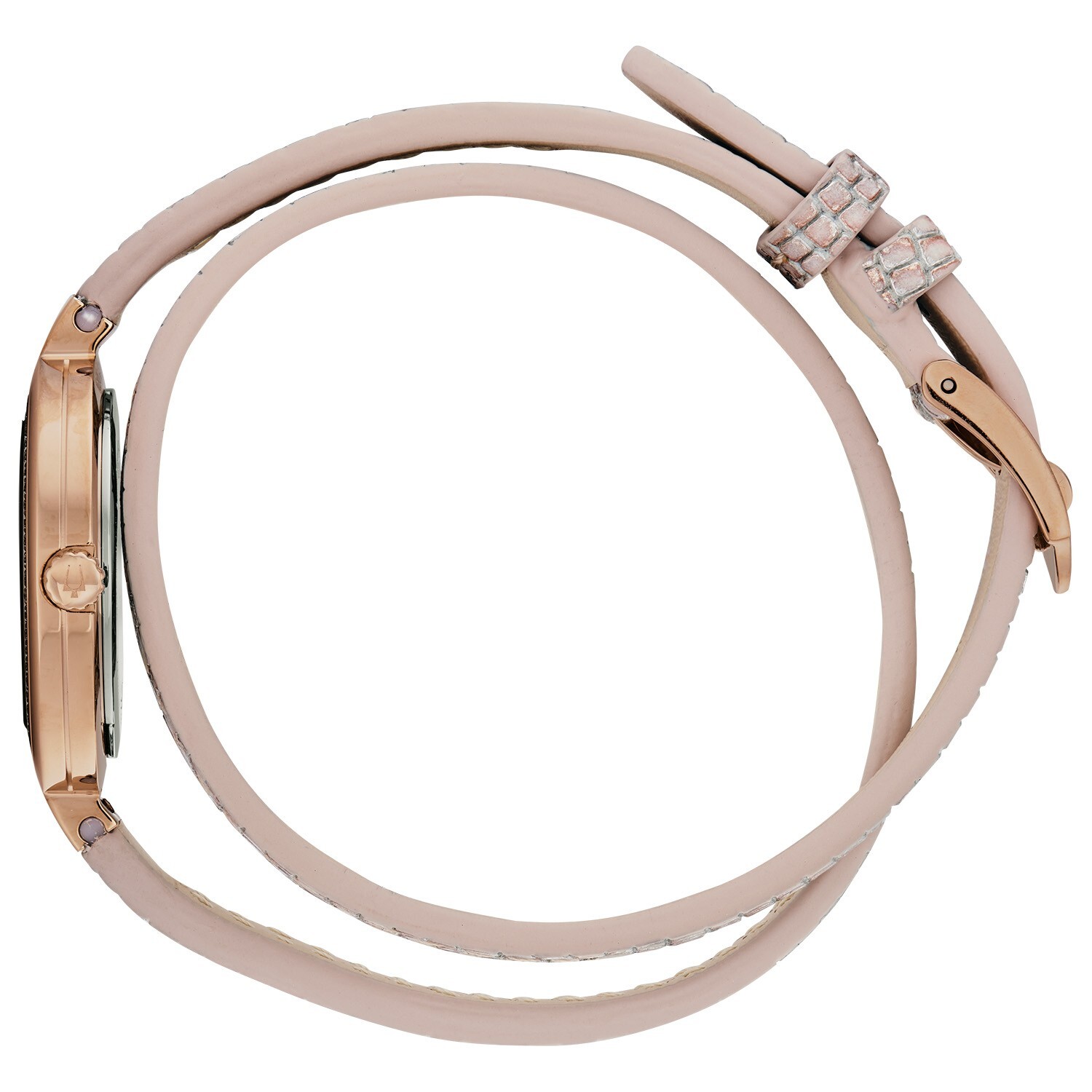 Bulova Rhapsody Women's Quartz Rose Gold Diamond Perfume Watch Set 26MM ...