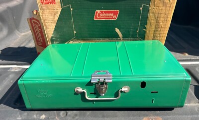 Nice Clean Vintage 1963 Coleman Cooking Stove w/ Box 413G499 Two Burner ...