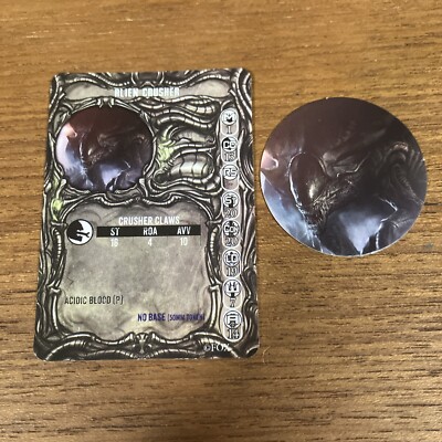 Prodos AVP Hunt Begins 28mm Alien Crusher #2 Card And Token ONLY ...