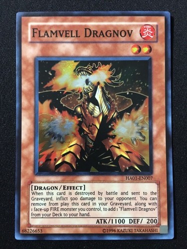 Yu-Gi-Oh! - Flamvell Dragnov - HA01-EN007 - Super Rare - Unlimited ...