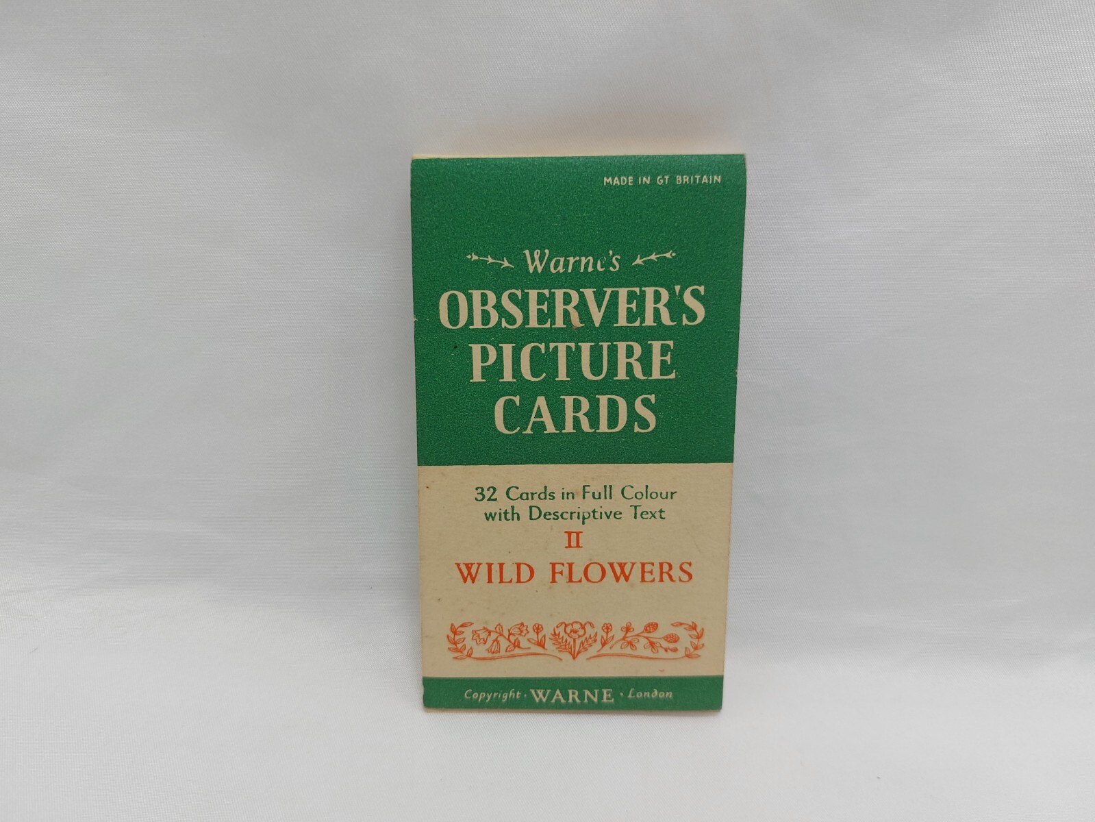 Warne's Observer's Picture Cards Number 2 Wild Flowers - Full Set 32 ...