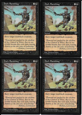 MTG: DARK BANISHING Mirage COMMON; played, Excellent condition x4 | eBay