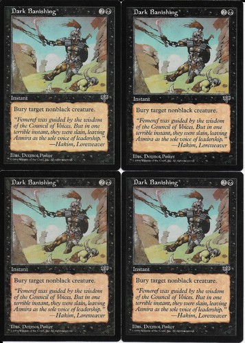 MTG: DARK BANISHING Mirage COMMON; played, Excellent condition x4 | eBay
