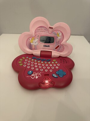 Vtech Pink Dancing Fairies Laptop Educational Activity Learning Toy ...