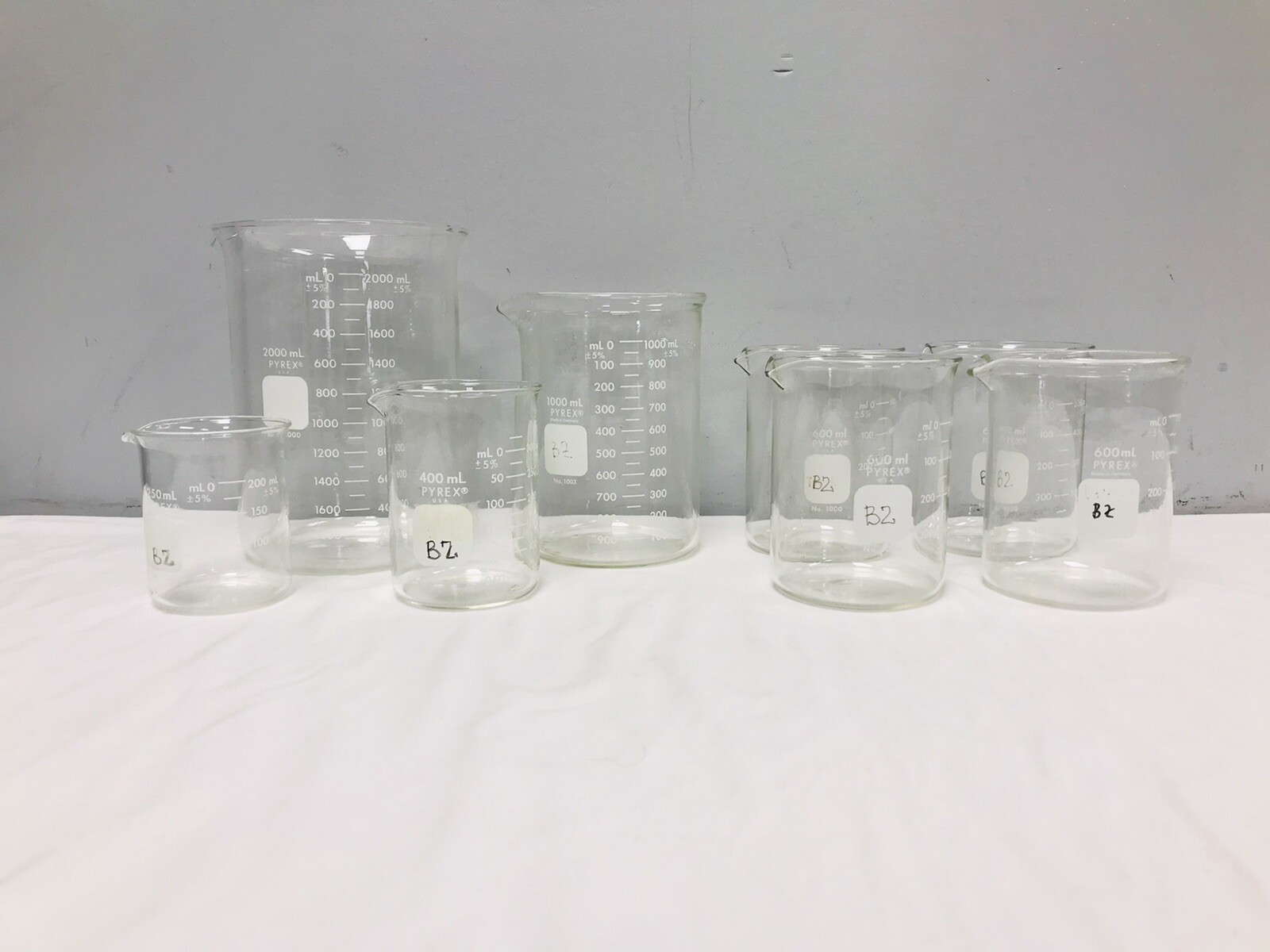 Pyrex Labware Lab Glassware 30 50 100 150 200 250 400 600 1000 2000 mL ...