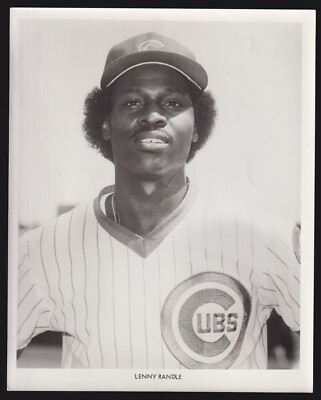 1980 Lenny Randle CHICAGO CUBS UNSIGNED 8 x 10 ORIGINAL STAFF PHOTO #6 ...