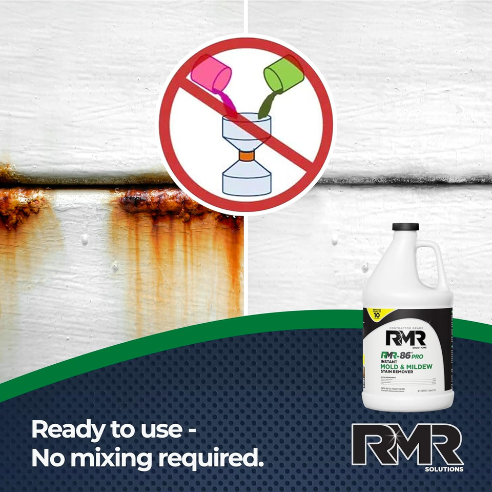 RMR-86 Pro Contractor Grade Mold Stain & Mildew Stain Remover Cleaning ...