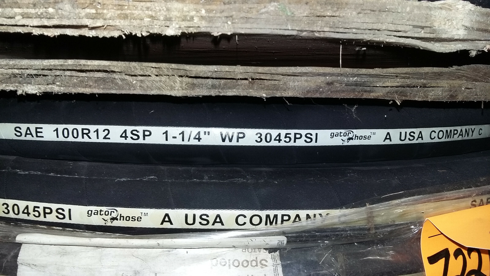 Gator Hose Hydraulic SAE 100R12 100 R12 4SP 1-1/4" 3045 PSI 65.6 ft ...