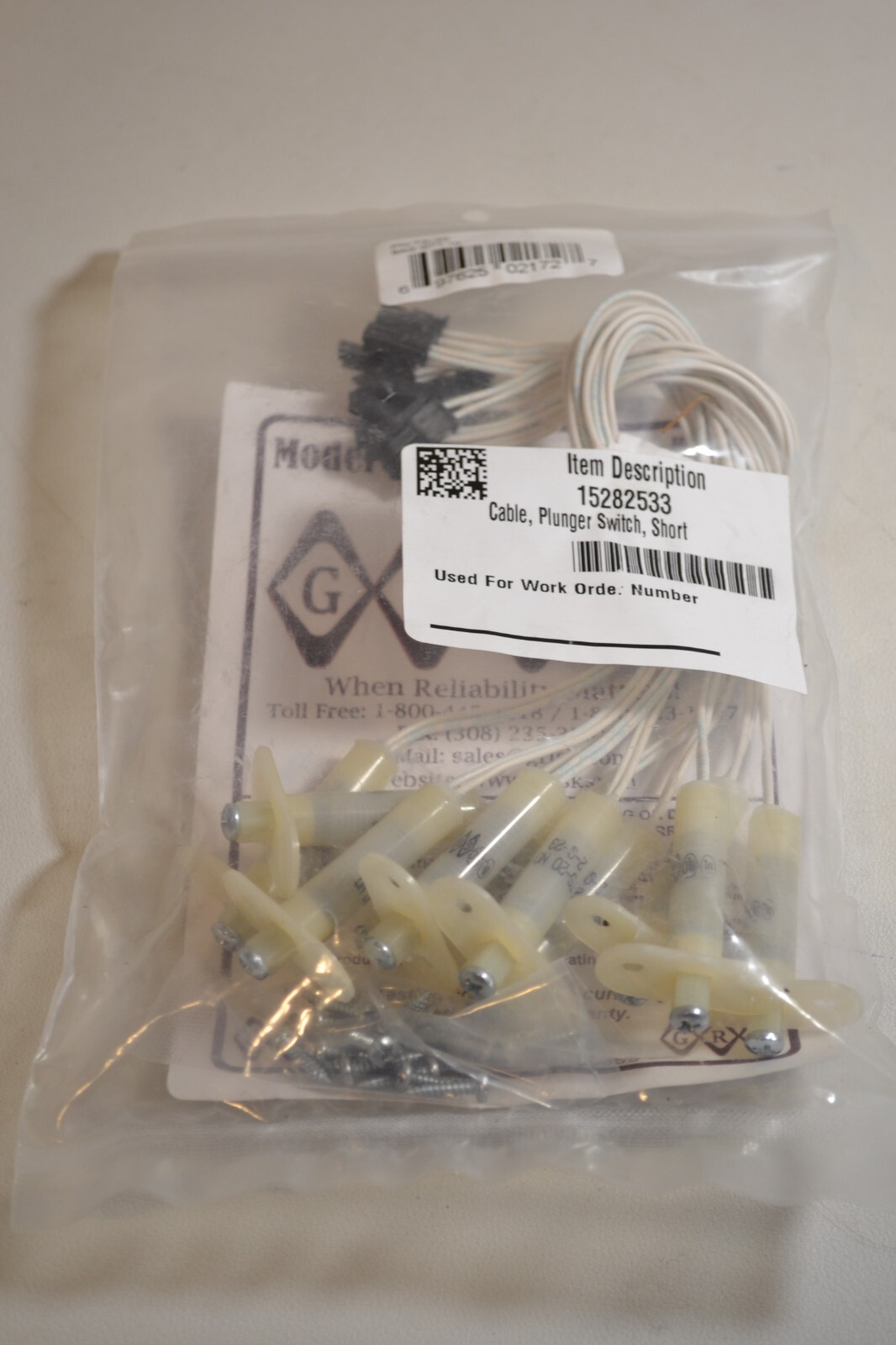 Pack of 10 TS-20 Tamper Switch Cable, Plunger Switch, Short #15282533 ...