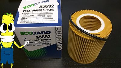 Premium Oil Filter for Land Rover LR2 w/ 2.0L & 3.2L Engine 2008-2014 ...
