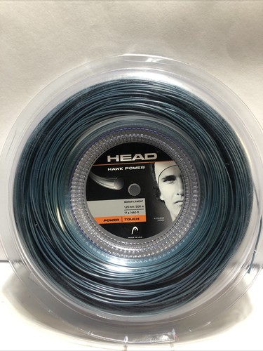 Head HAWK POWER 17 Ga 1.25mm 660ft 200m Reel Tennis Racket String ...