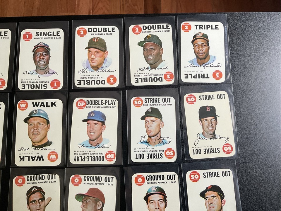 1968 Baseball Game Card Complete Set (33) High Grade | eBay