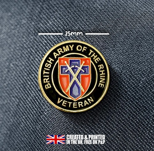BAOR Veteran Pin Badge British Army Of The Rhine Lapel Pin | eBay UK