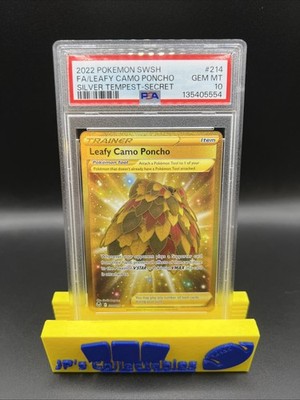 2022 Pokémon SWSH Silver Tempest Leafy Camo Poncho #214 Secret Full Art ...